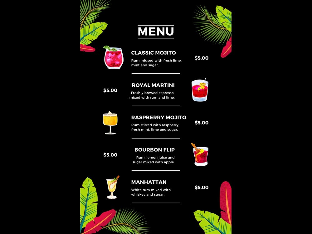 A "Flavors Unveiled: Tailored Menu Designs for Your Culinary Vision ...