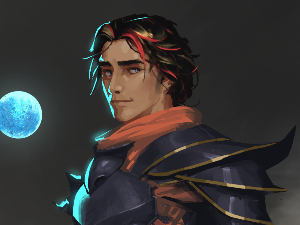 A semi-stylized fantasy/sci-fi character illustration | Upwork