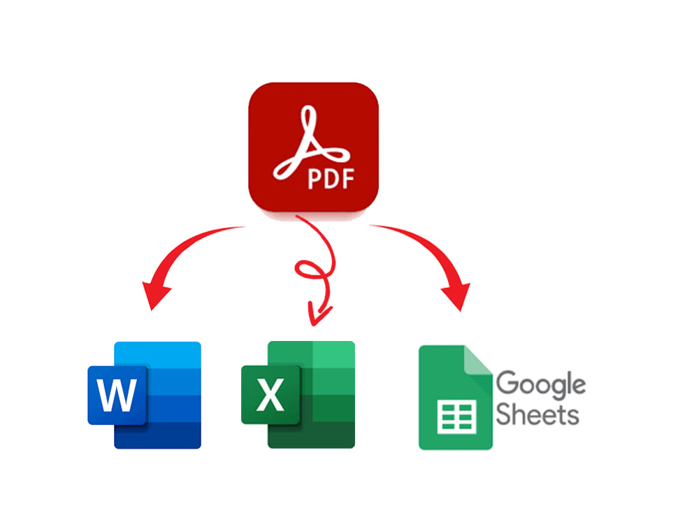 PDF to Excel, Word and Google Sheets | Upwork