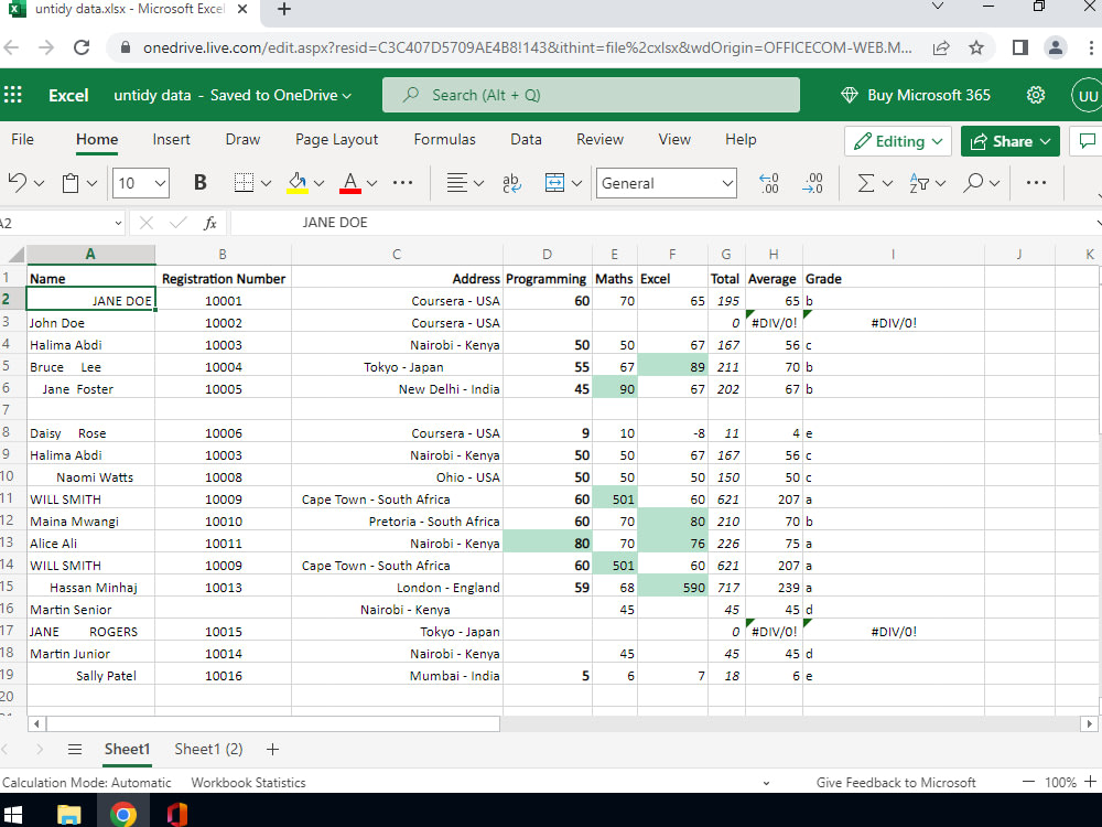 Data Cleaning In Excel Techniques To Clean Messy Data Upwork