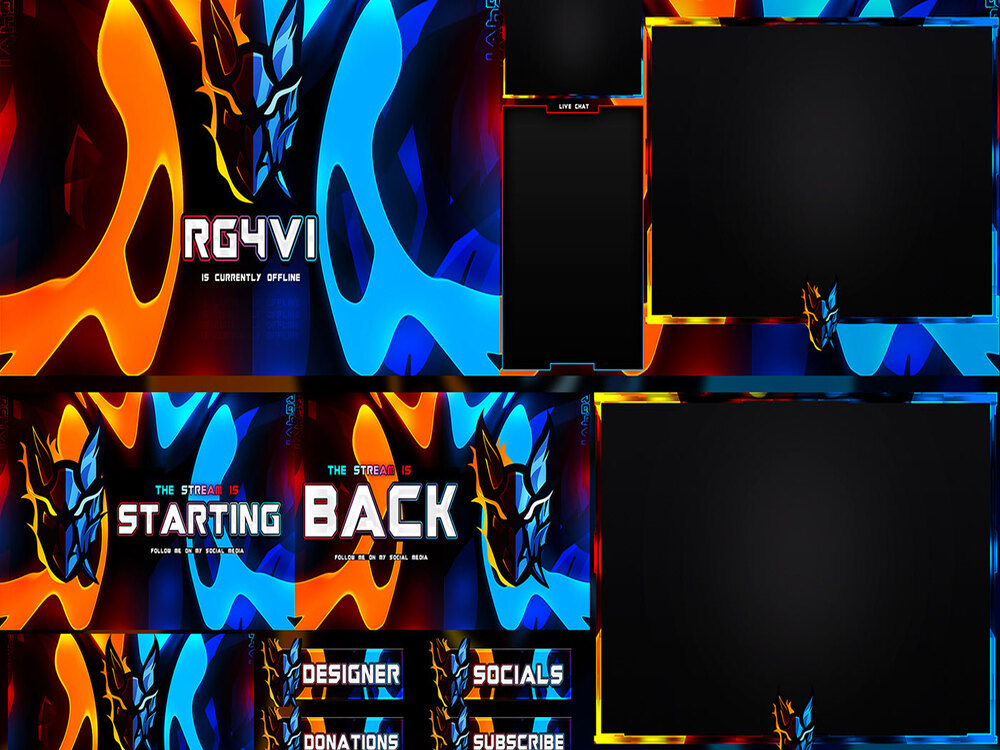 Mascot Logo, Overlays, Banners, Emotes And Screen for your twitch ...