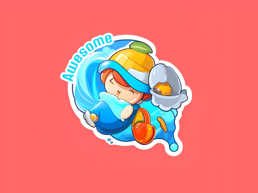 A fantastic high-quality sticker design. | Upwork