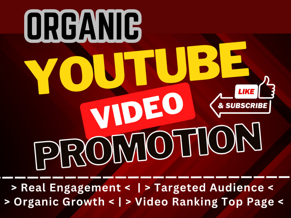 Organic youtube promotion, channel marketing to real audience | Upwork