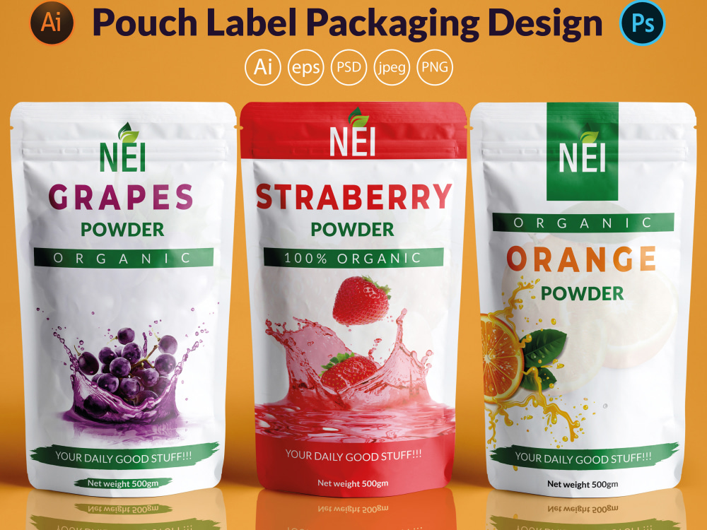 Eye-catching professional product label and packaging design | Upwork
