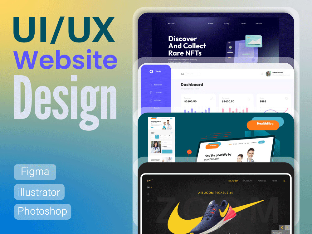 Responsive website UI/UX design, web UI design in Figma | Upwork