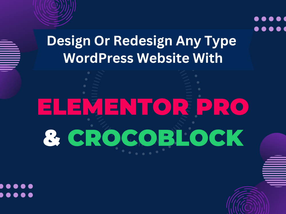 Wordpress website with elementor pro and crocoblock | Upwork