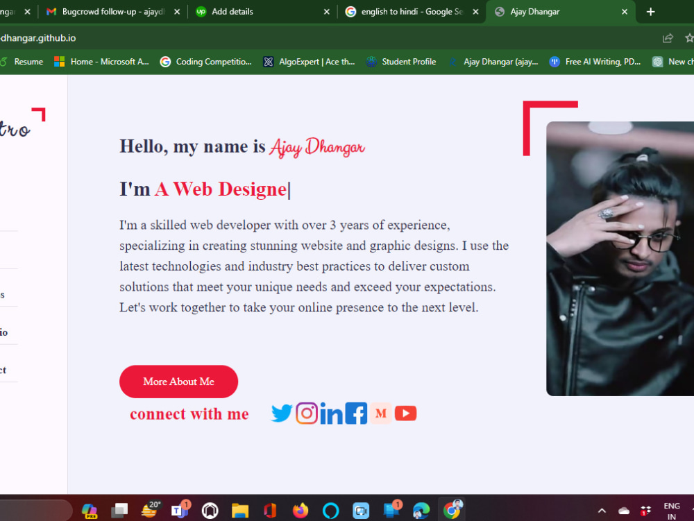 Dynamic and Interactive Personal Portfolio Website for Web Development ...