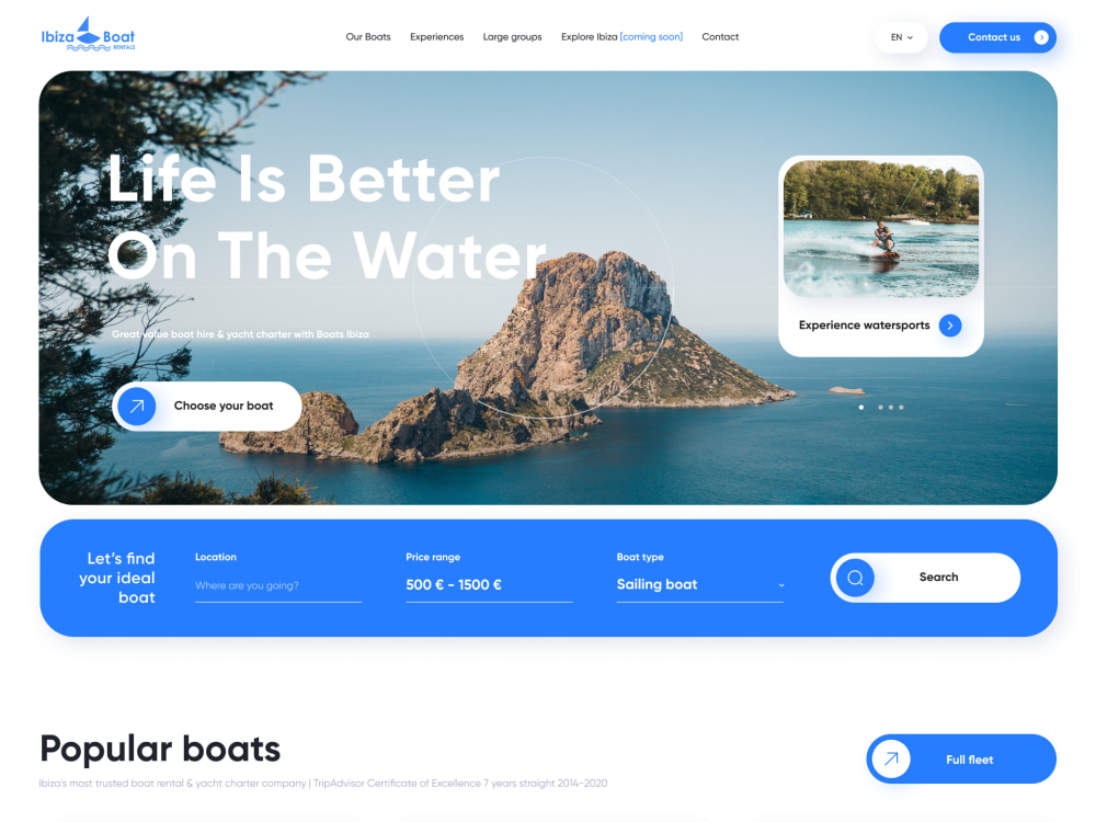 A tailored UI/UX design concept for landing page / website | Upwork