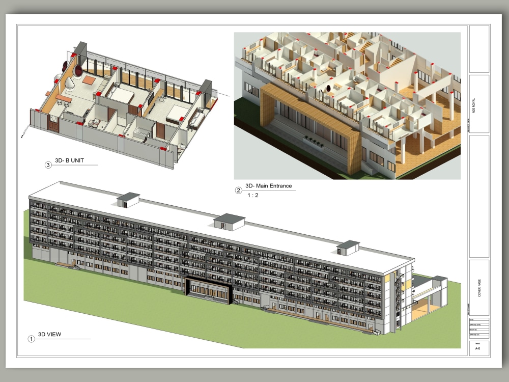 3D Architectural BIM Model and detailed Plan with Revit | Upwork