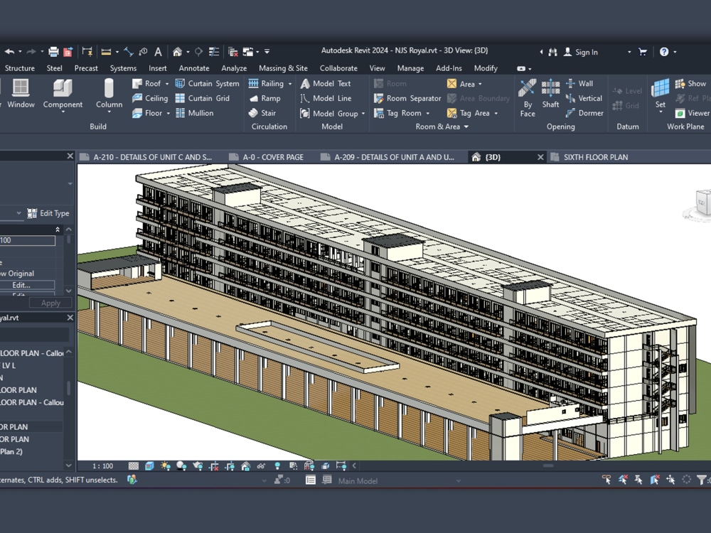 3D Architectural BIM Model and detailed Plan with Revit | Upwork