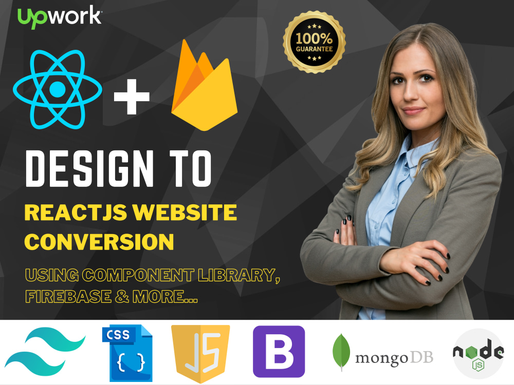 Psdxdfigmasketch Conversion To Reactjs Using Javascript Or Typescript Upwork