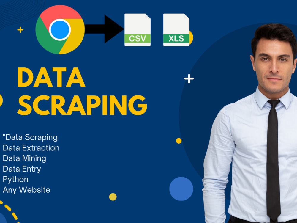 A fantastic services of data scraping,data entry in xls | Upwork