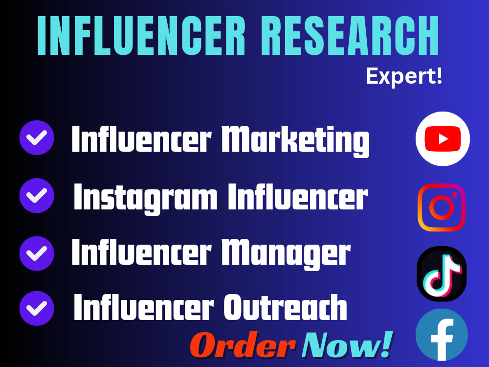 Influencer Marketing, Influencer Manager and Instagram Influencer. | Upwork