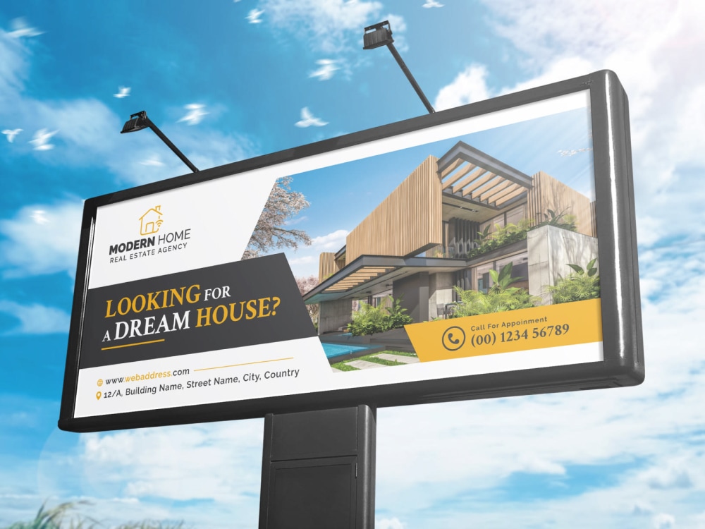 Professional real estate billboard design in 24 hours | Upwork