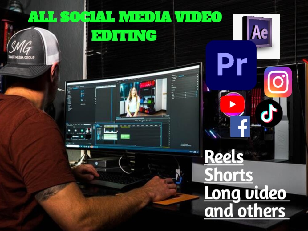 Stunning social media video editing, YouTube, Instagram, Facebook ...