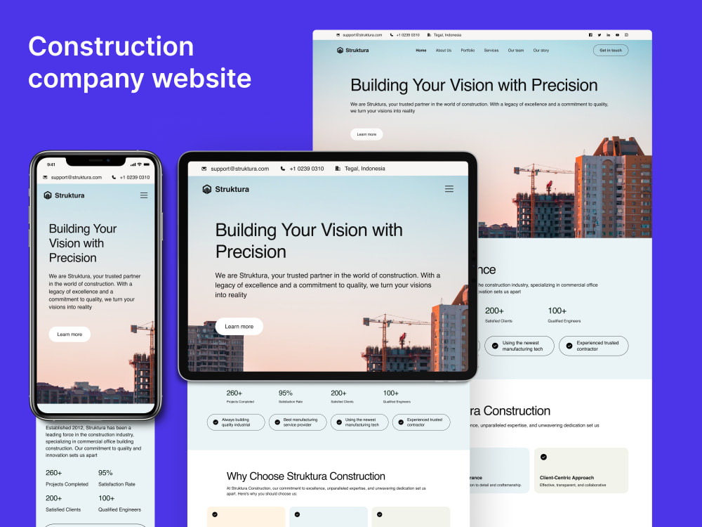 A modern, professional, and responsive website UI/UX design in Figma ...
