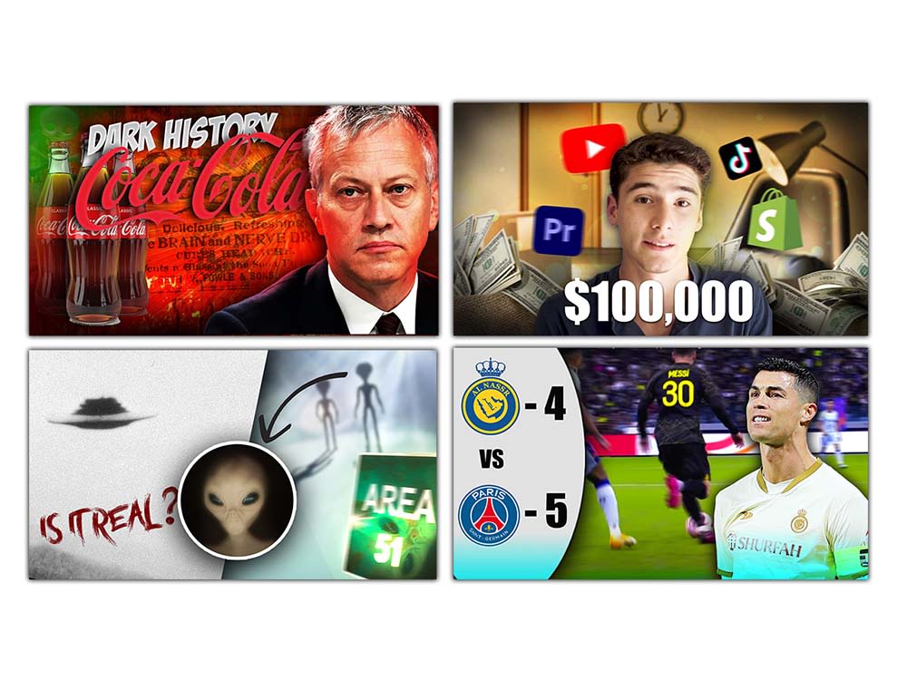 Amazing youtube thumbnail designs in 3 hours | Upwork
