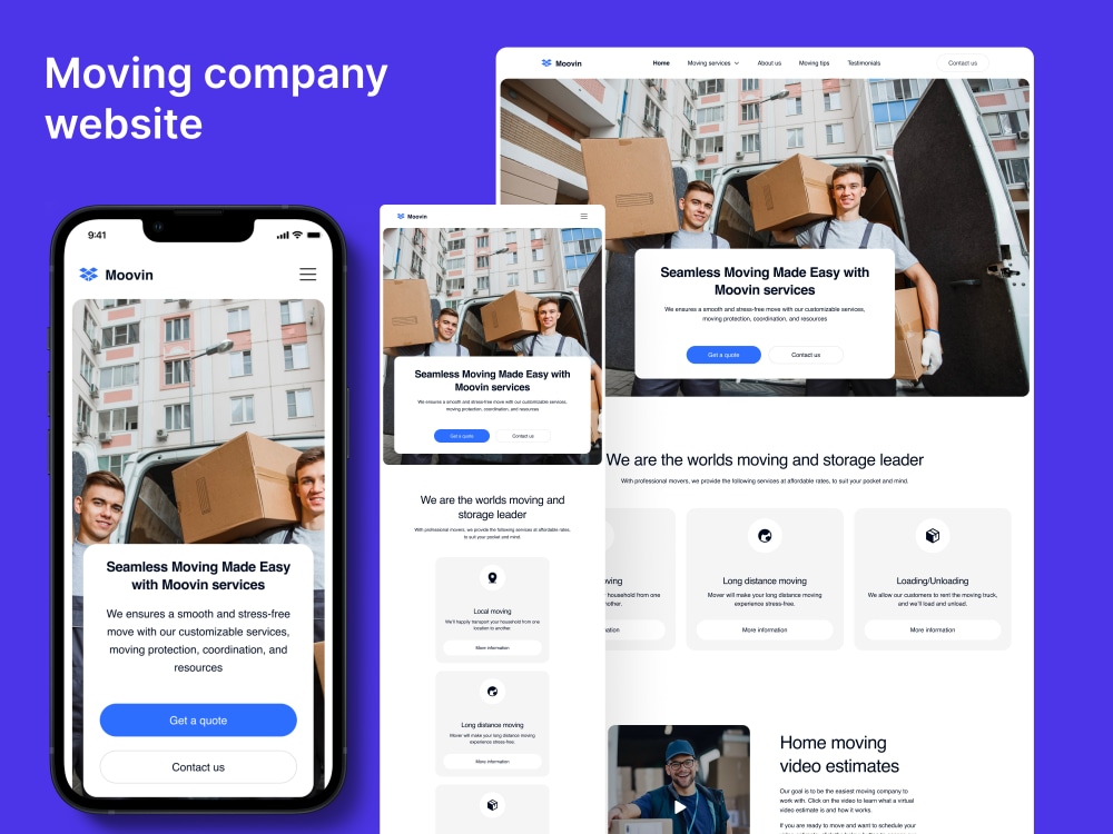 A modern, professional, and responsive website UI/UX design in Figma ...