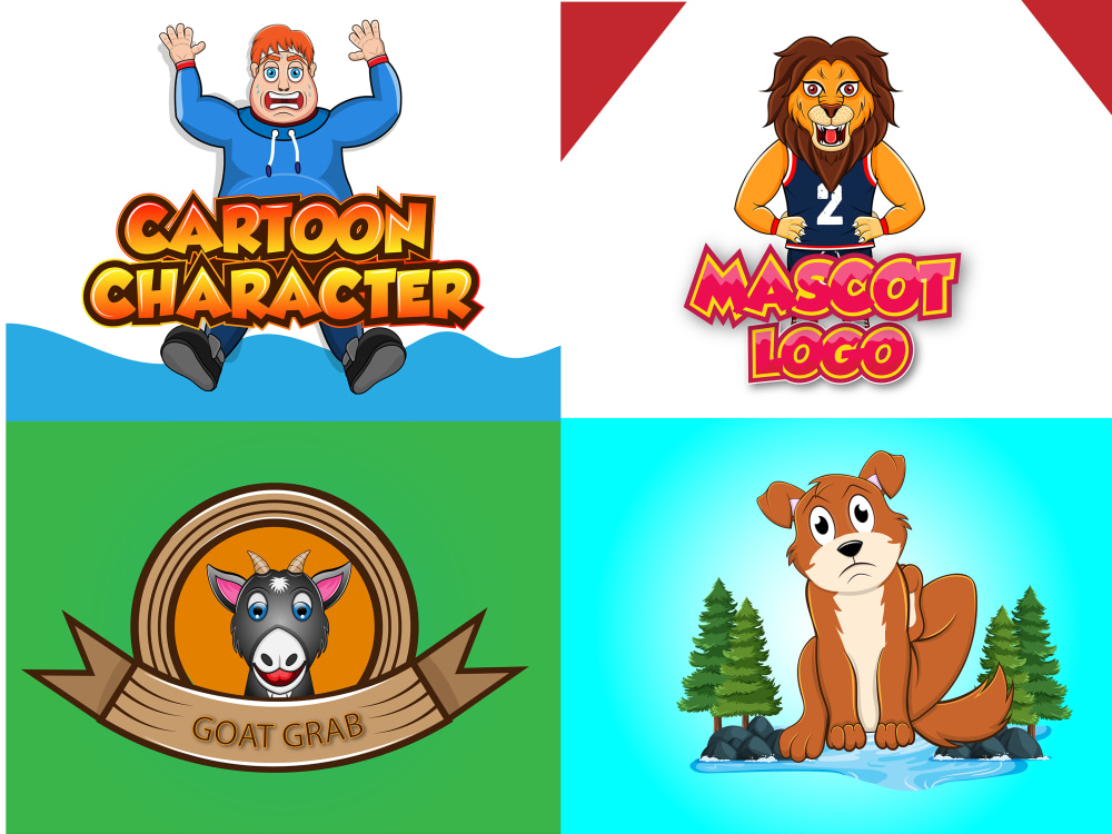A 2d Mascot logo, Cartoon Logo, Cartoon Character with Animation | Upwork