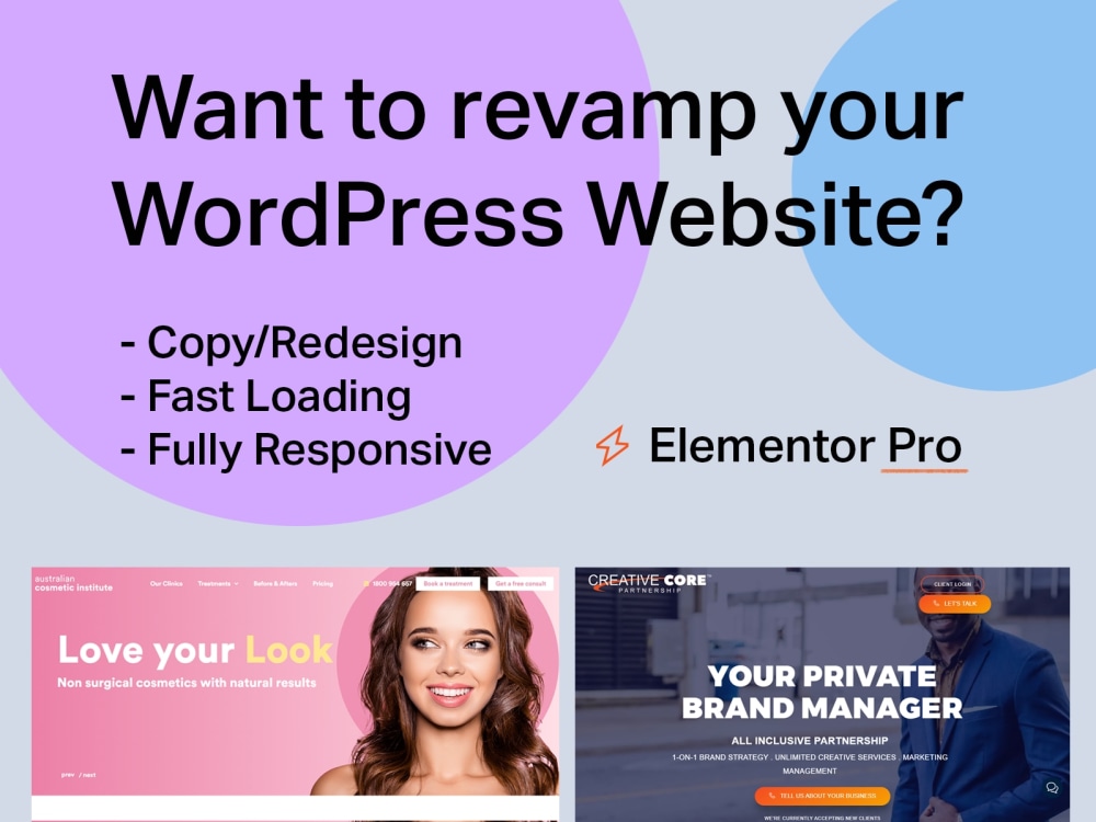 Clone, Copy, Revamp, Redesign, Duplicate WordPress Elementor Website | Upwork