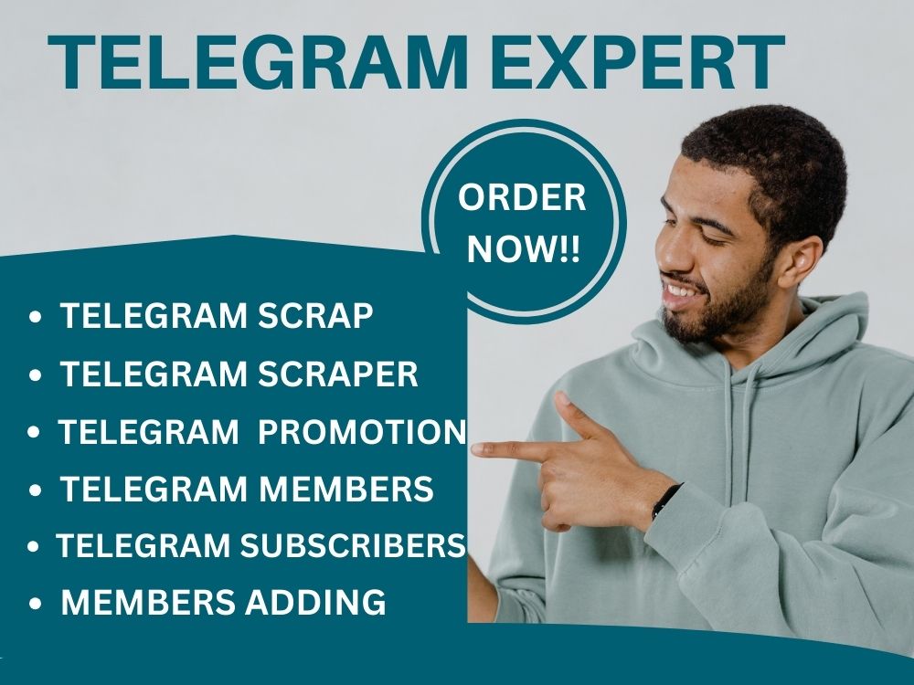 Telegram Scrap Telegram Promotion Telegram Scraper Telegram | Upwork