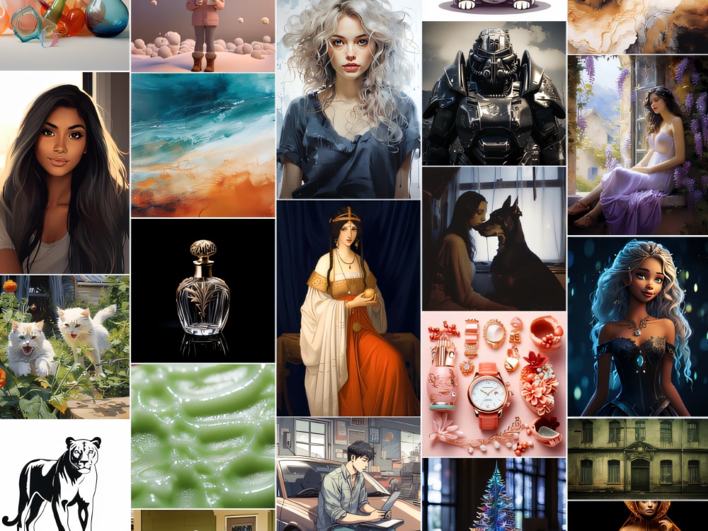 1000 ai image generated or x4 upscaled to 4k | Upwork