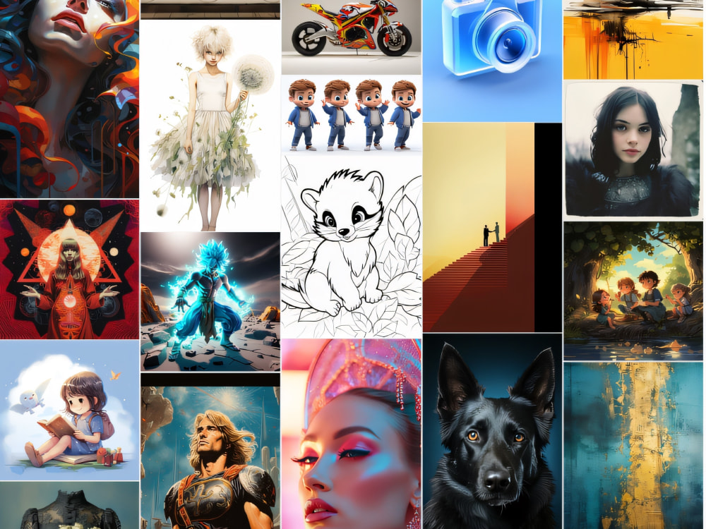 1000 ai image generated or x4 upscaled to 4k | Upwork