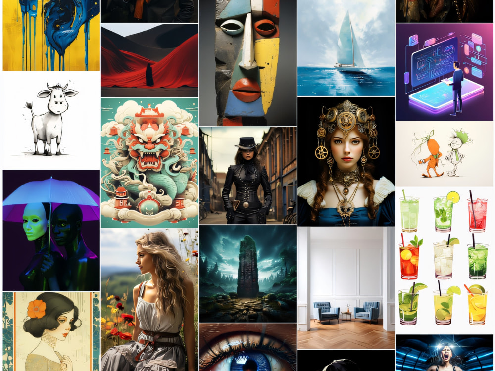 1000 ai image generated or x4 upscaled to 4k | Upwork