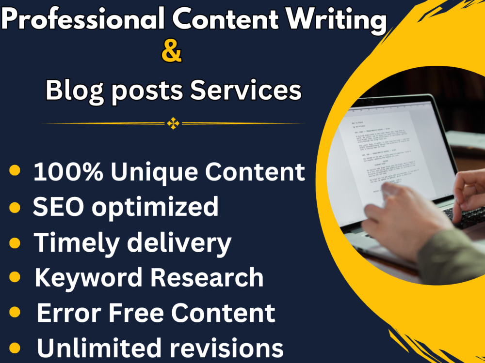 Professional content writing and blog posts services | Upwork