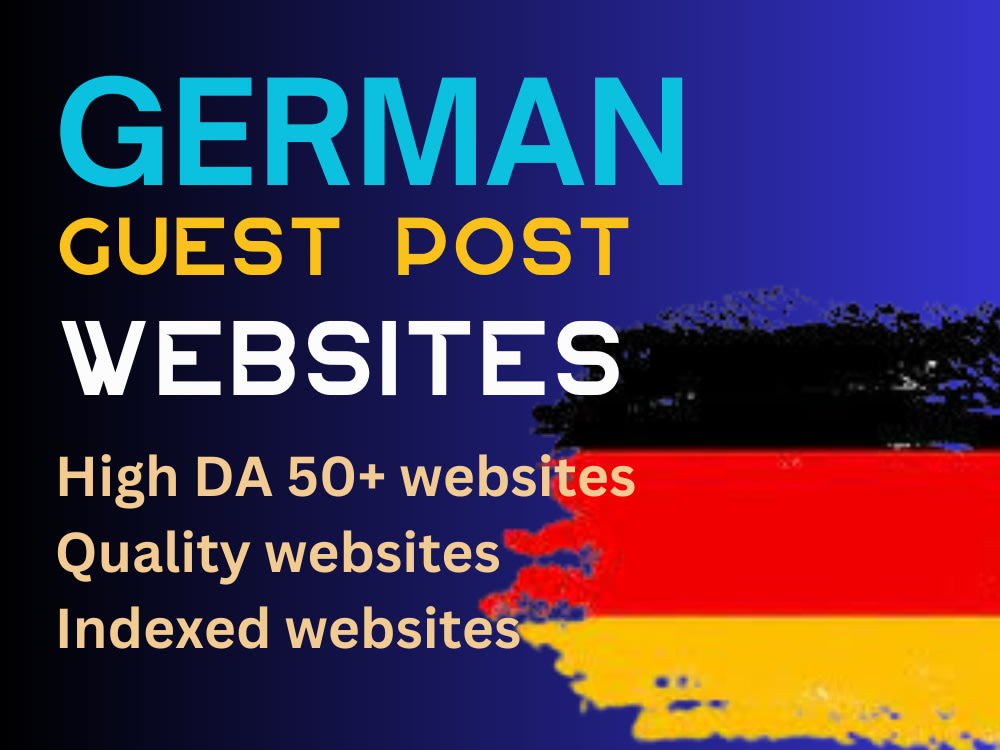 A guest post on German websites, I will post your article on German ...