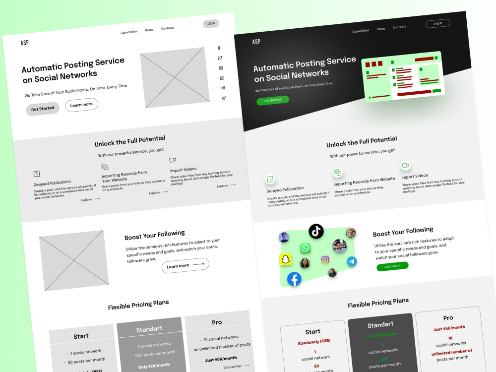 Figma Wireframe UX UI for Website & Mobile apps | ui ux designer | Upwork
