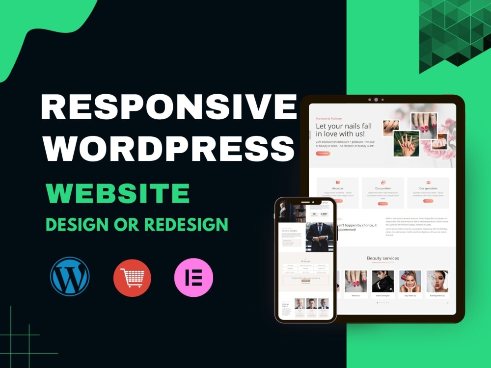 Responsive website design, redesign wordpress ecommerce site with Elementor | Upwork