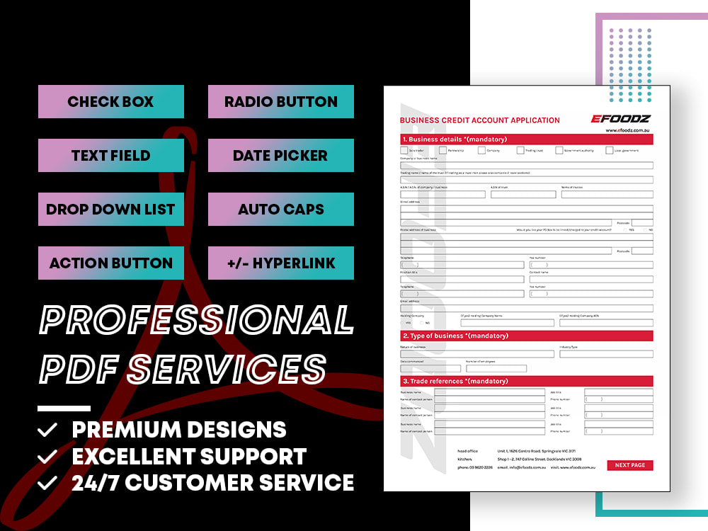 An Fillable / Interactive PDF with User-Friendly Design and Layout | Upwork