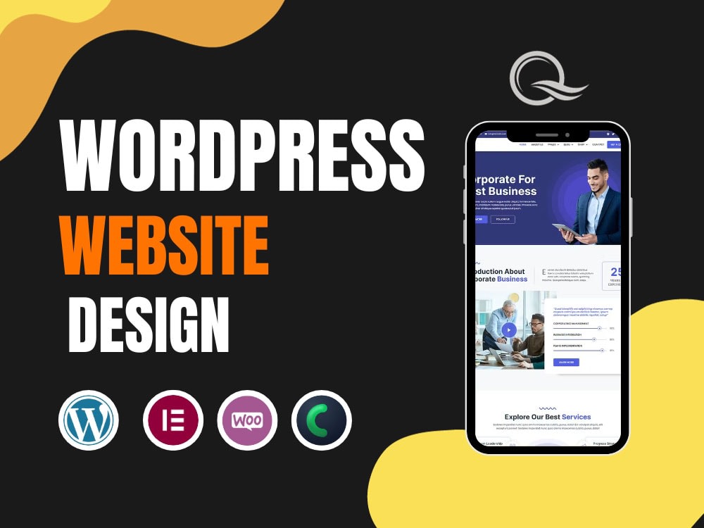 Do responsive wordpress website design with elementor | Upwork