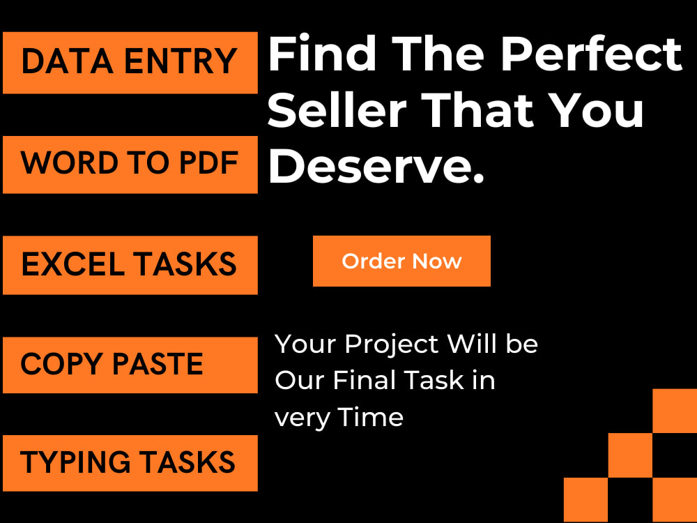 Data Entry,copy-paste, convert PDF to Excel & Word, formatting in MS Office | Upwork