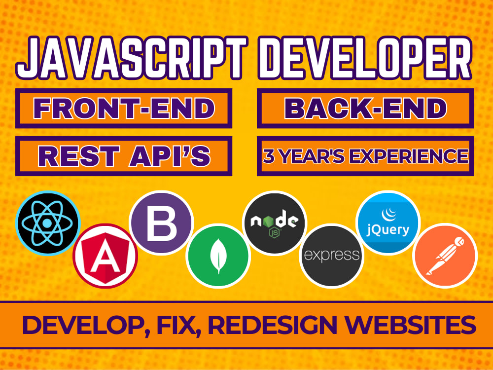 Be your javascript developer, for react, or angular js website | Upwork