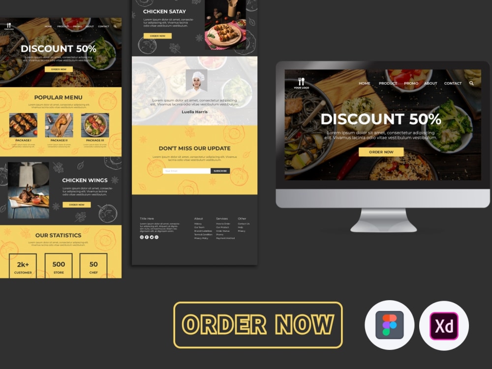 A modern responsive website or landing page UI UX Design in Figma | Upwork