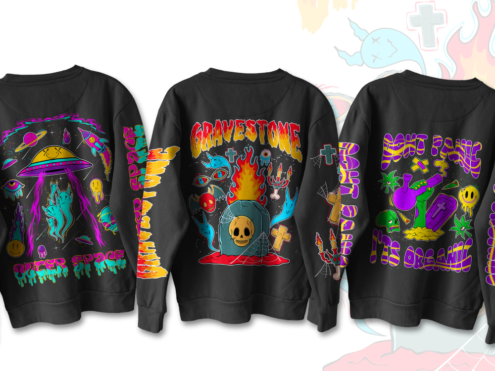 Streetwear design with cartoon grunge style for merch and clothing ...