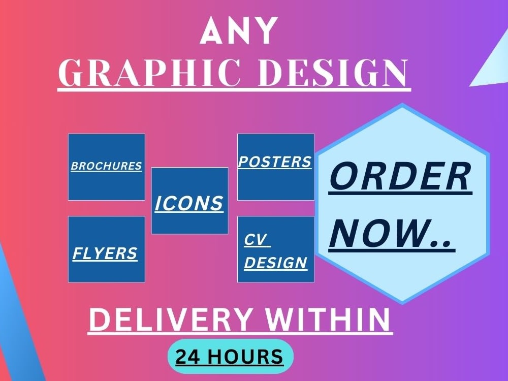 Any CV, brochure, flyer, poster, logo, business card, design in 24hrs ...