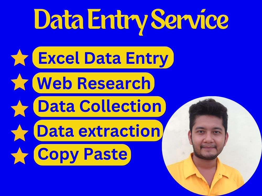 Accurate data entry, data extraction, data collection, excel data entry | Upwork