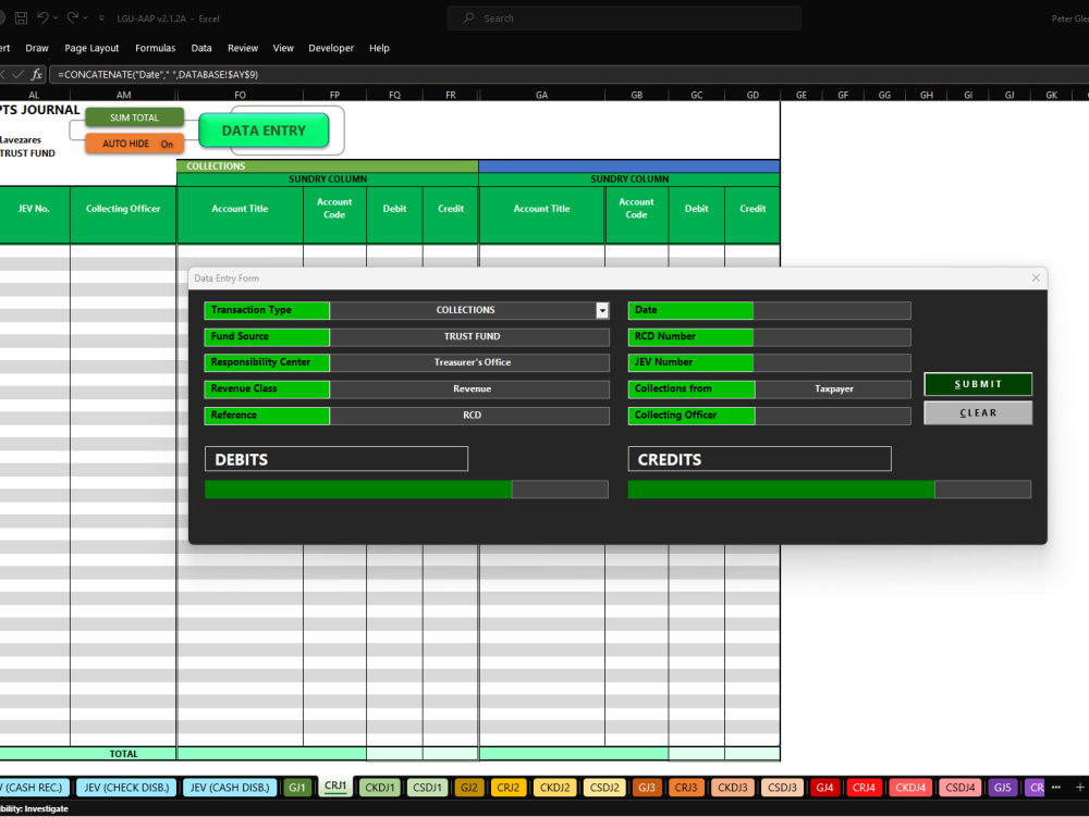 Excel-based Accounting Application/System for Local Government Units ...