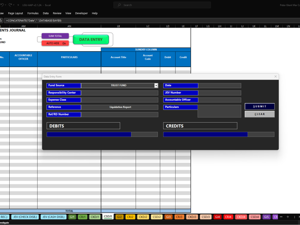 Excel-based Accounting Application/System for Local Government Units ...