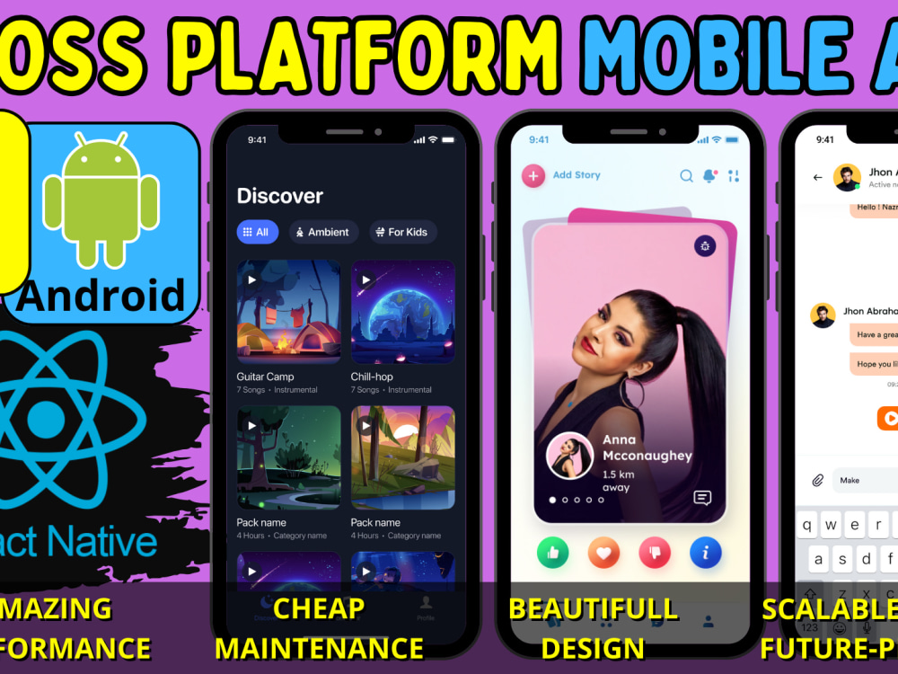 An ios and android mobile app using react native, expo, node js, aws | Upwork