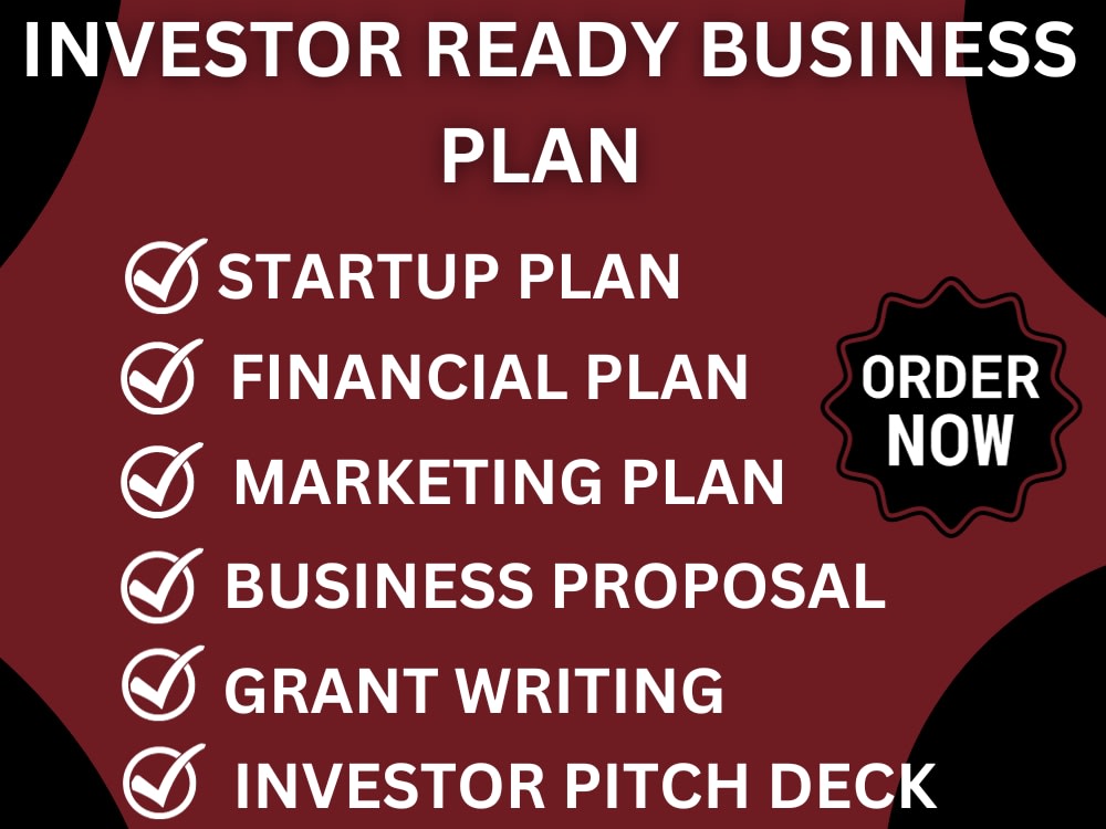 An investor-ready business plan, financial plan, proposal, pitch deck ...