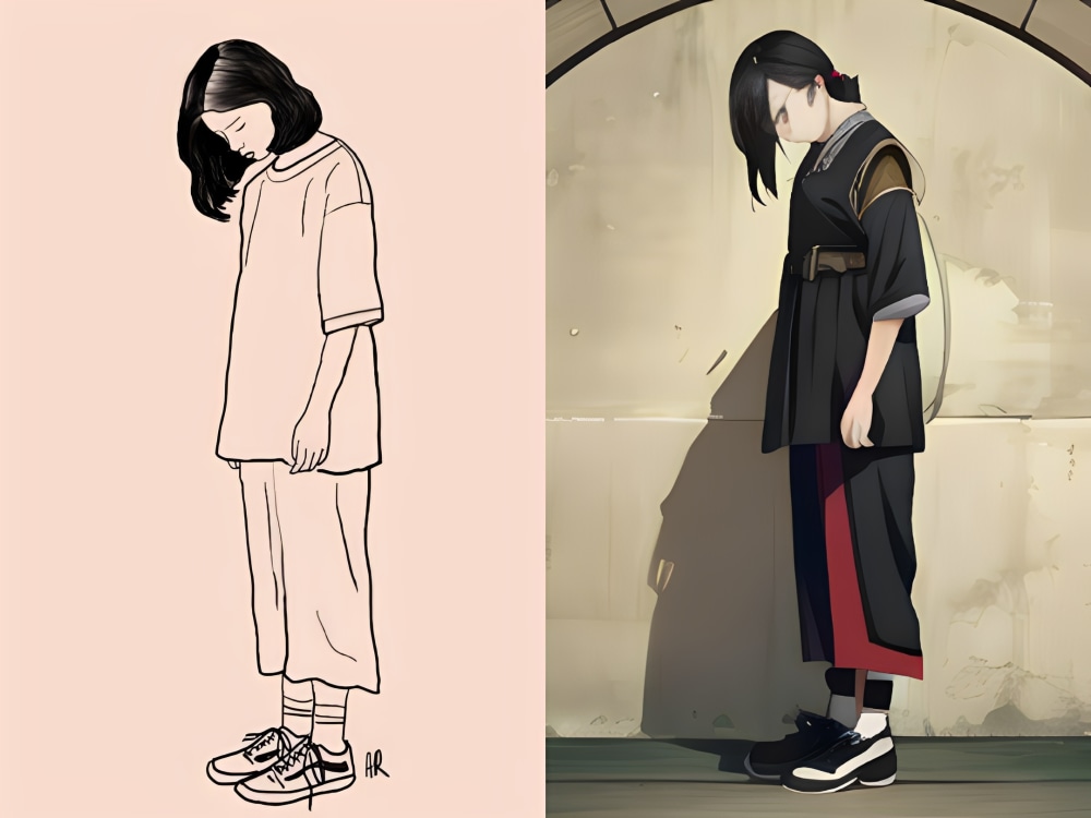 Vector illustration, digitize hand drawing, sketch to vector tracing ...