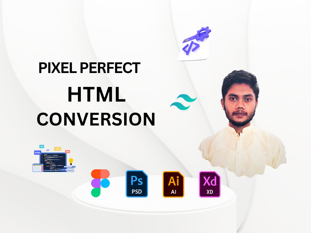 PSD, Figma, XD to HTML CSS Bootstrap responsive website. | Upwork