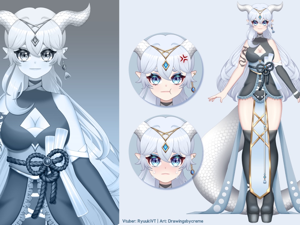 Custom Vtuber Model (Art Only) | Upwork