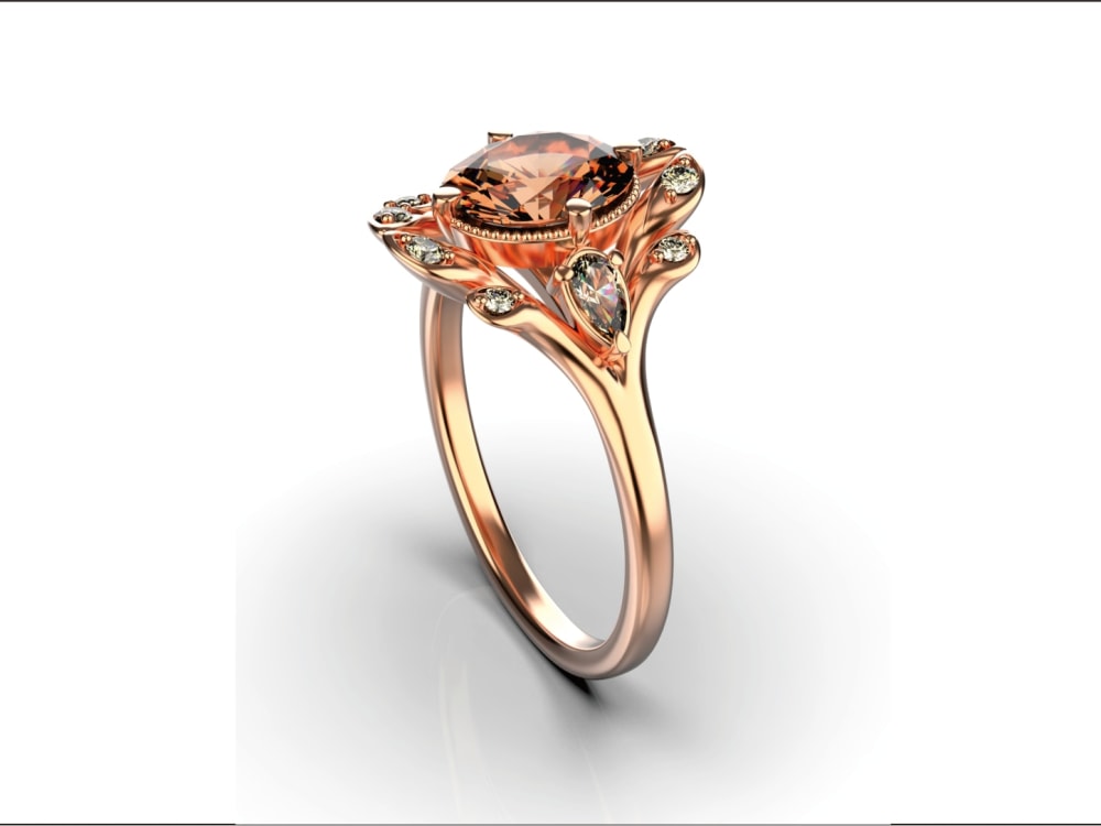 Production-ready STL files and a realistic rendering of a ring | Upwork