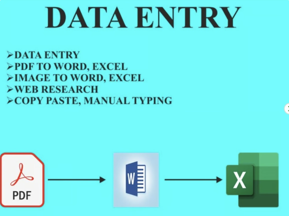 PDF to Word, Excel Conversion and Data Entry | Upwork
