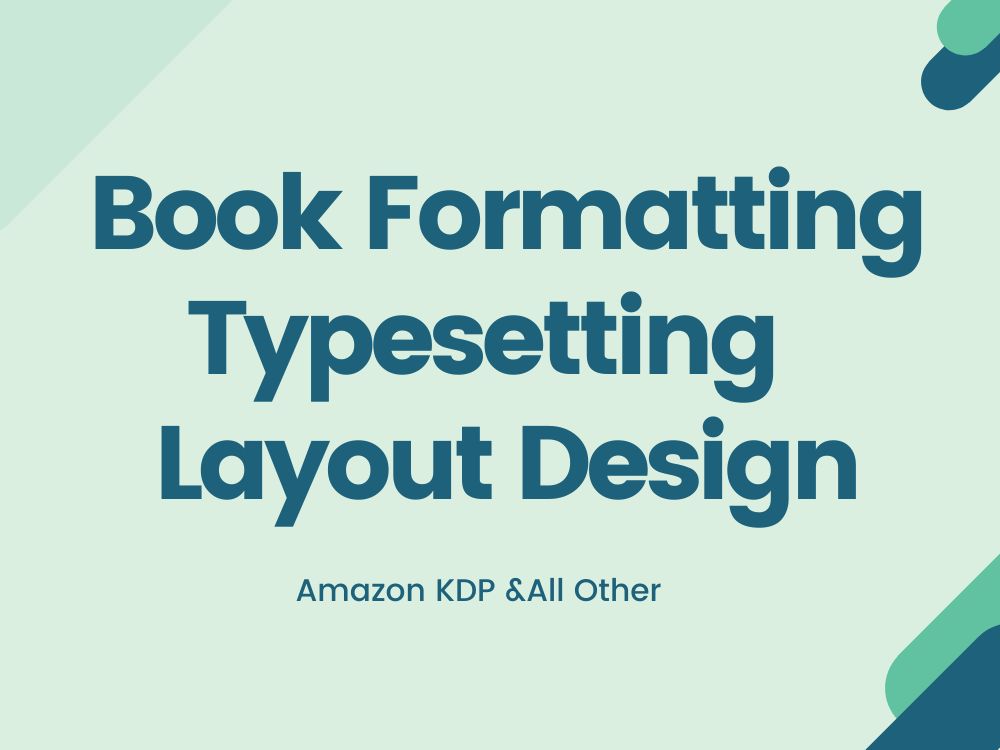 Book formatting layout design and typesetting for Amazon KDP | Upwork